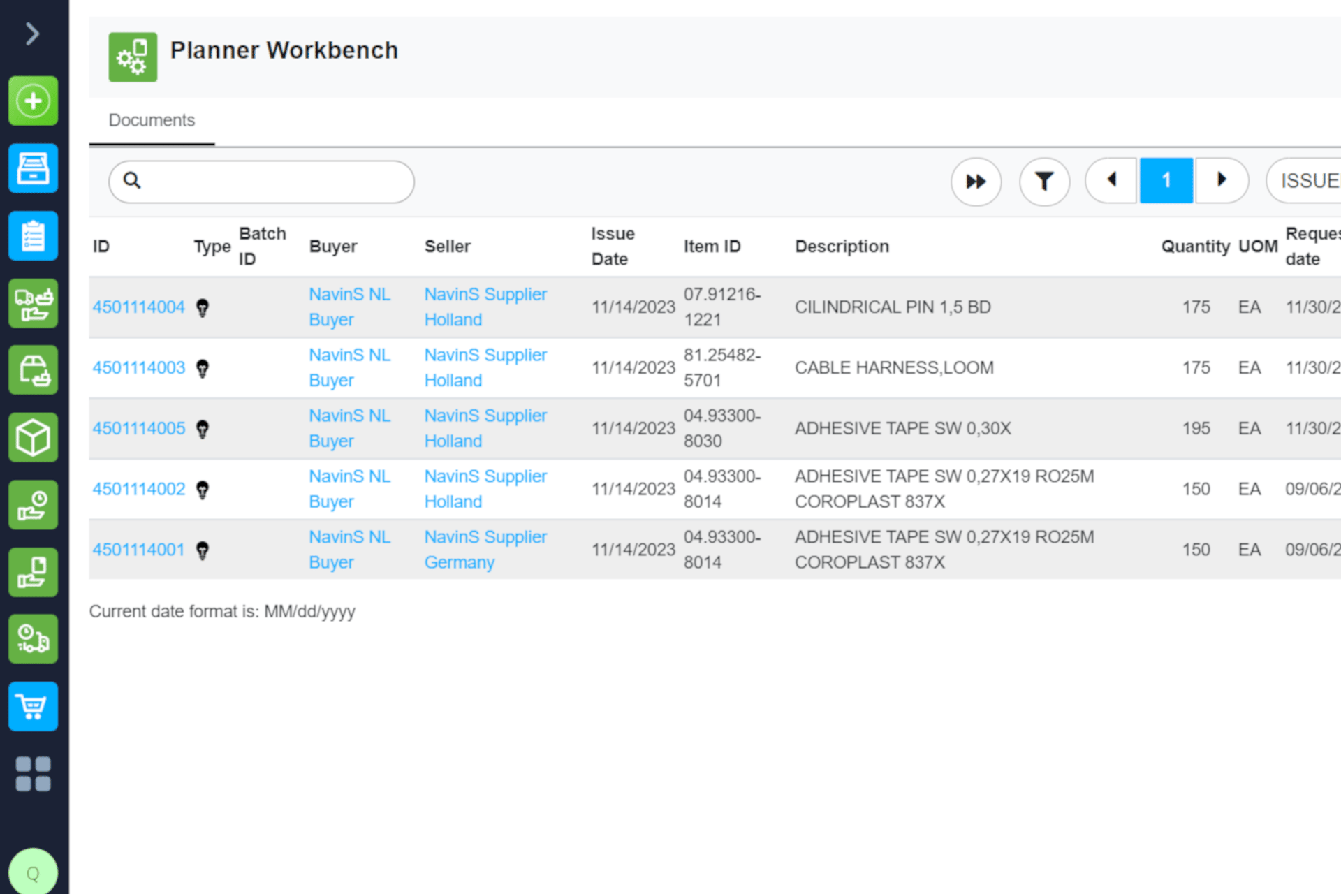 Planner Workbench App