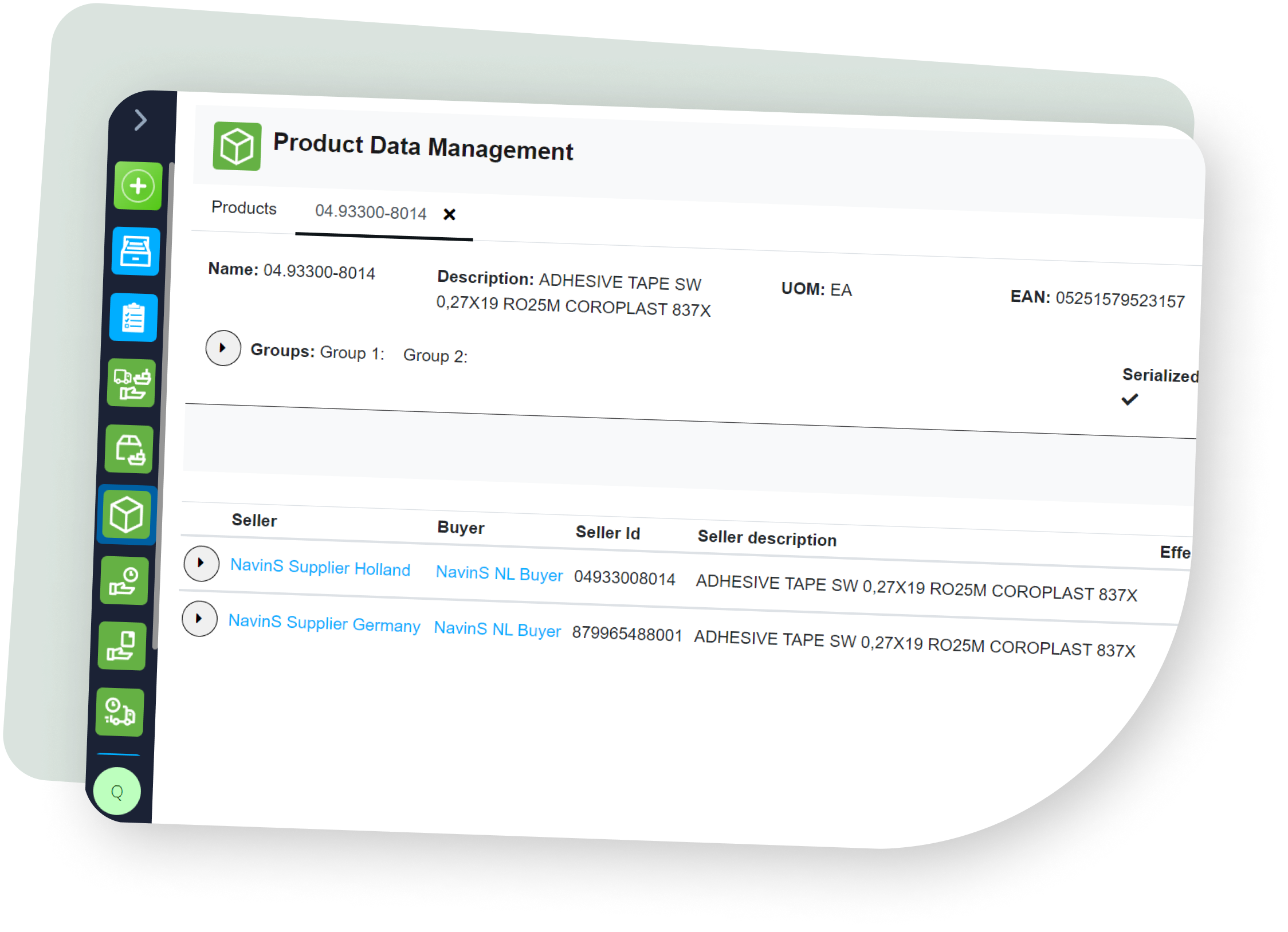 Product Data Management App